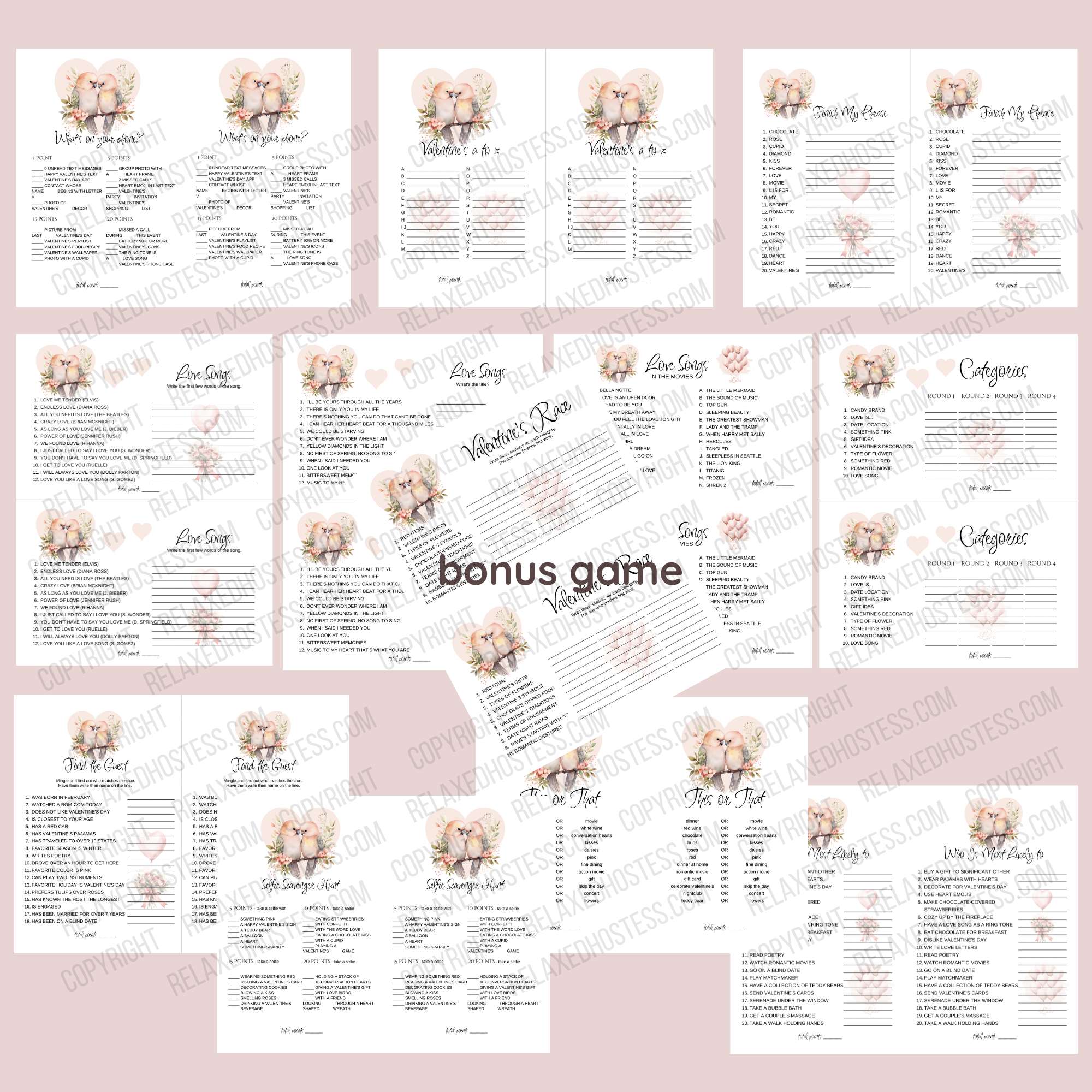 11 Valentine's Games for Adults (Lovebirds) – Relaxed Hostess