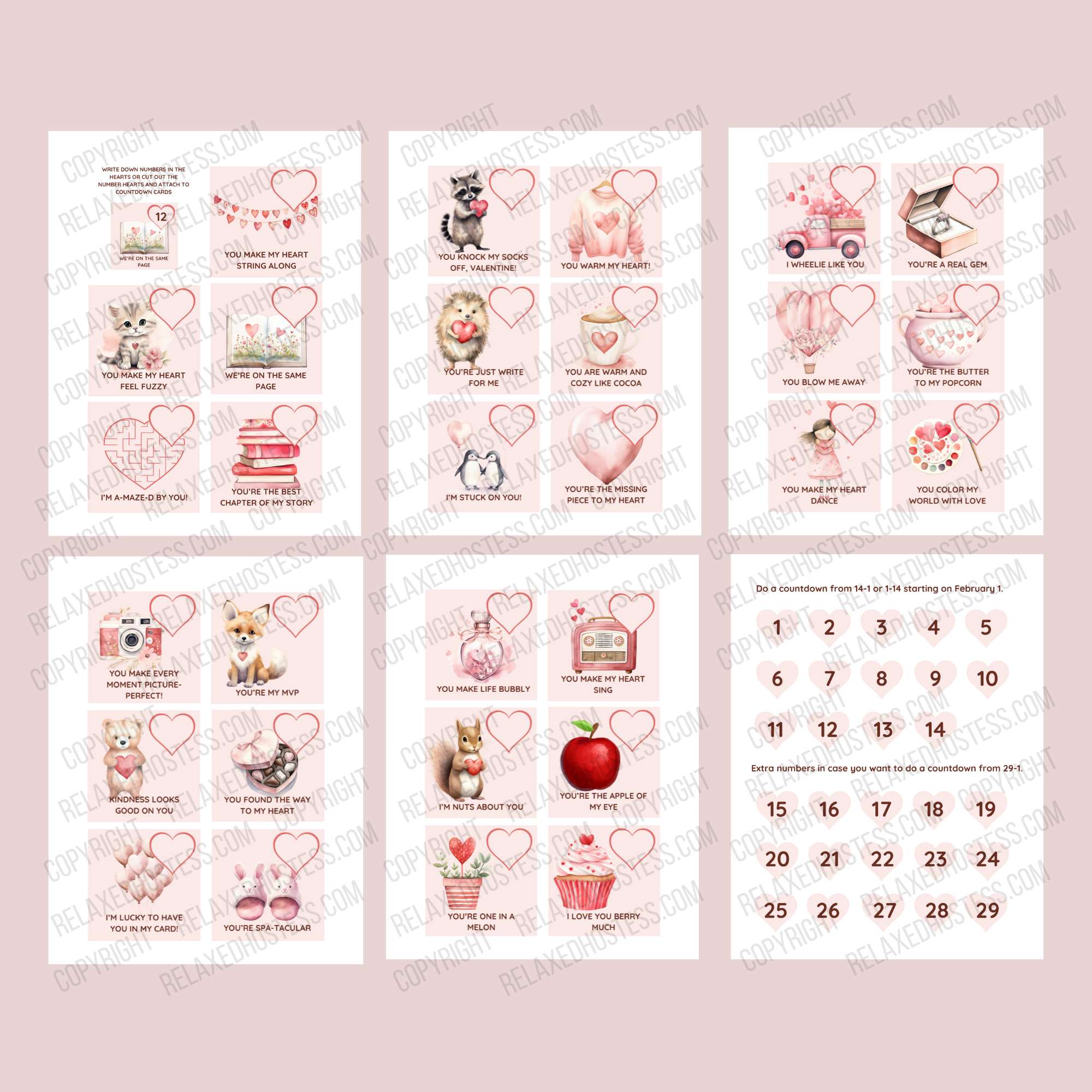 Valentine's Countdown for Kids – Relaxed Hostess