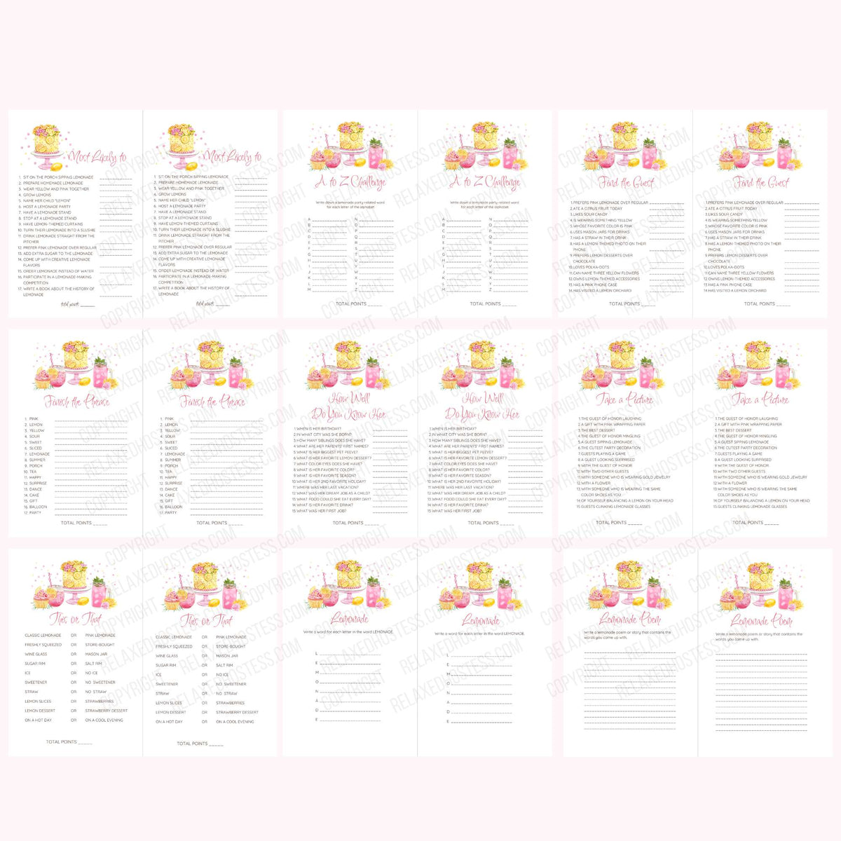 17 Lemonade Party Games for Creating Hilarious Memories – Relaxed Hostess