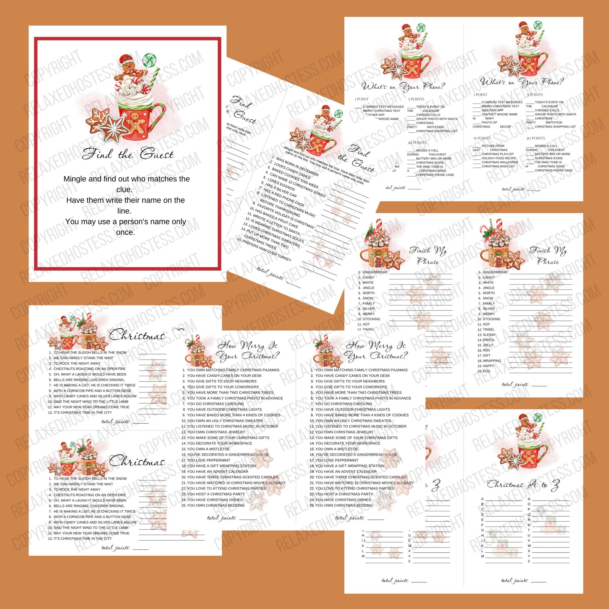 Christmas Party Games - Gingerbread – Relaxed Hostess