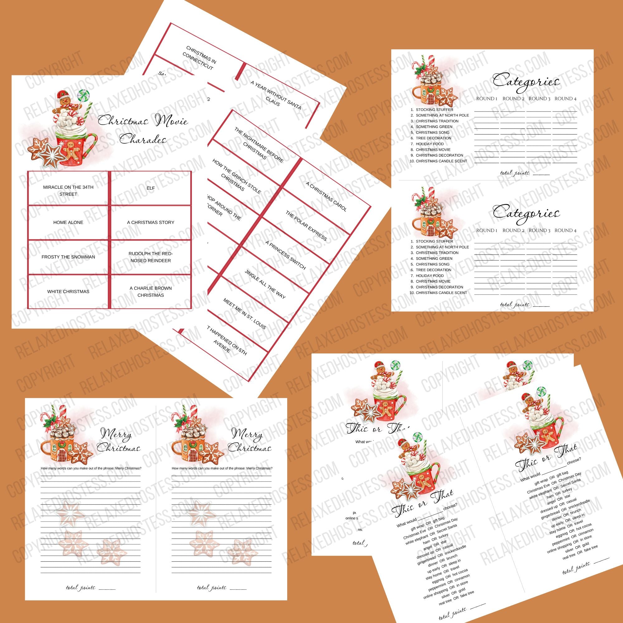 Christmas Party Games - Gingerbread – Relaxed Hostess