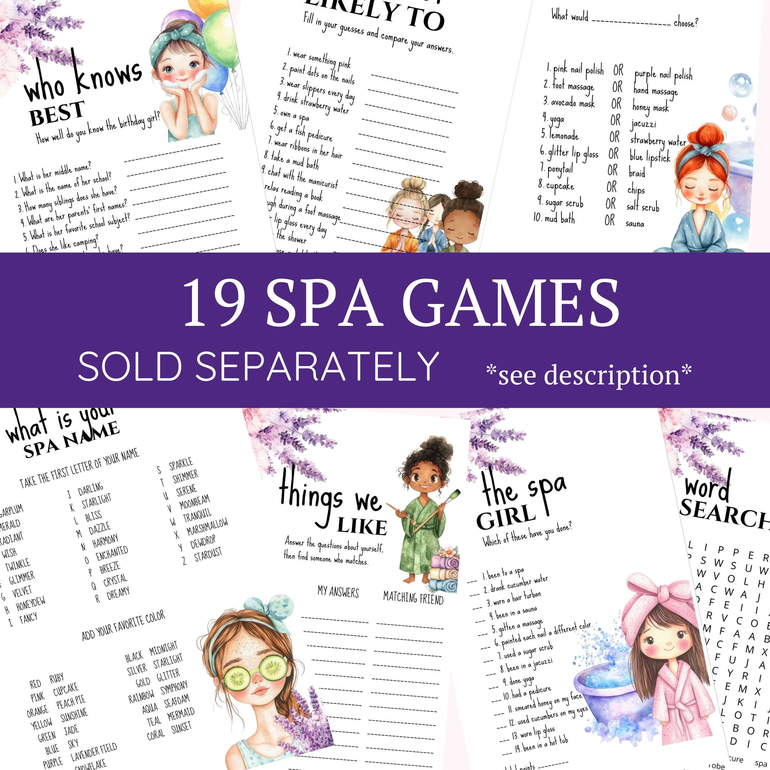 16 Fun Spa Party Signs for Tween Parties – Relaxed Hostess
