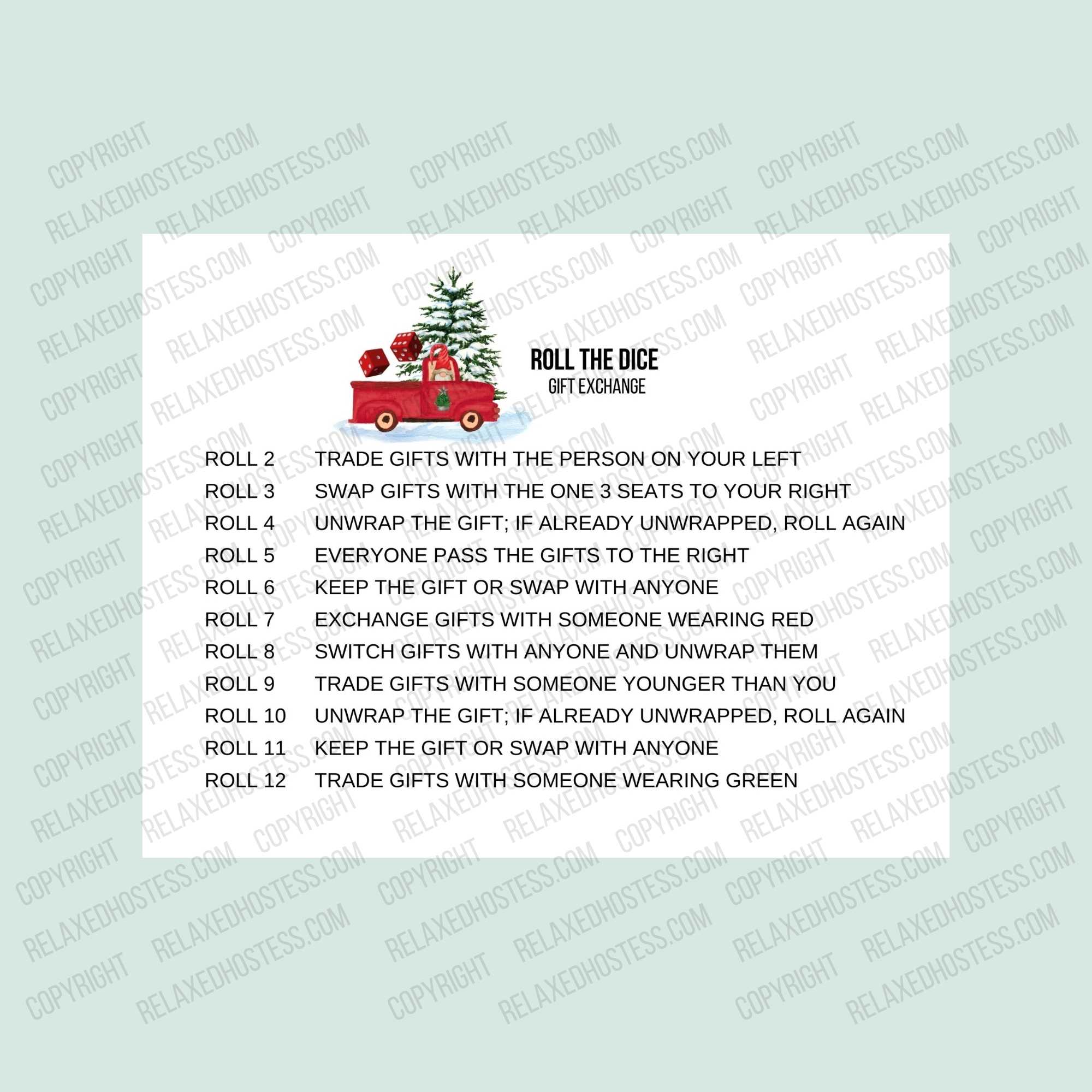 Christmas Gift Exchange – Relaxed Hostess