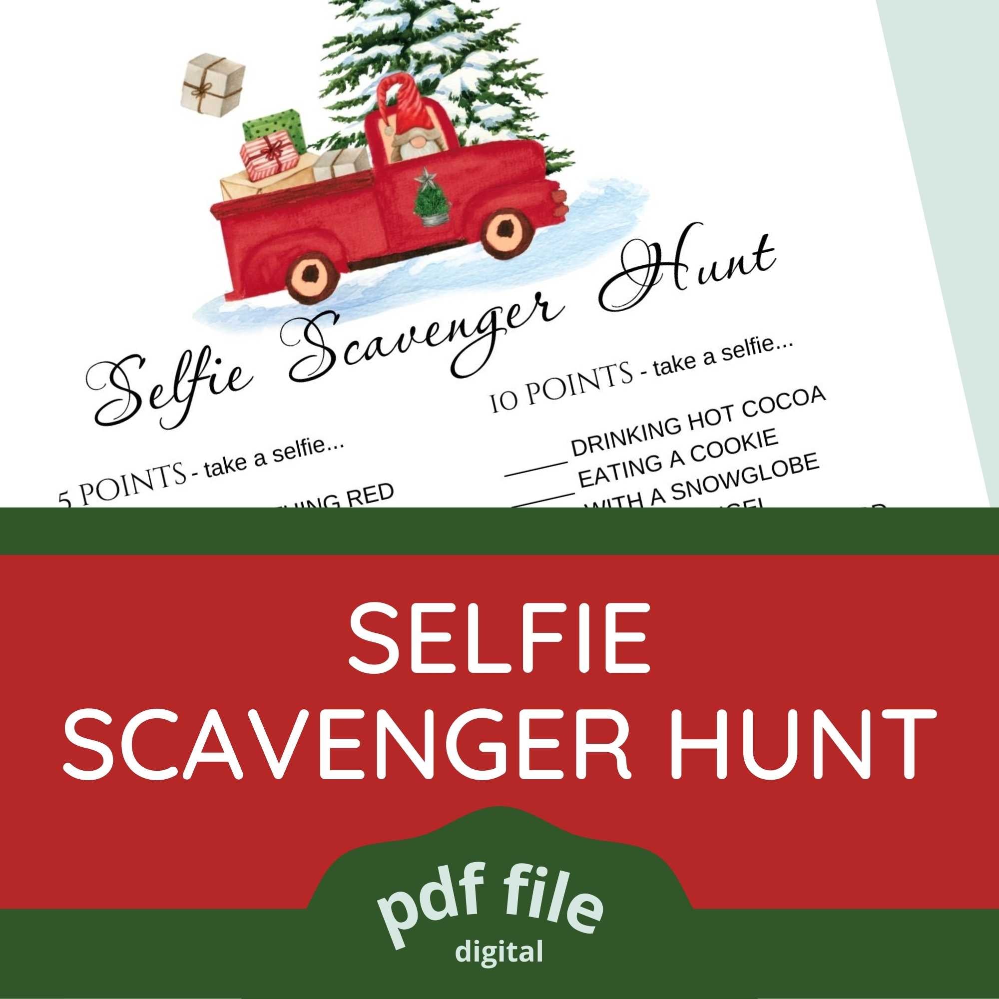 Christmas Selfie Scavenger Hunt – Relaxed Hostess